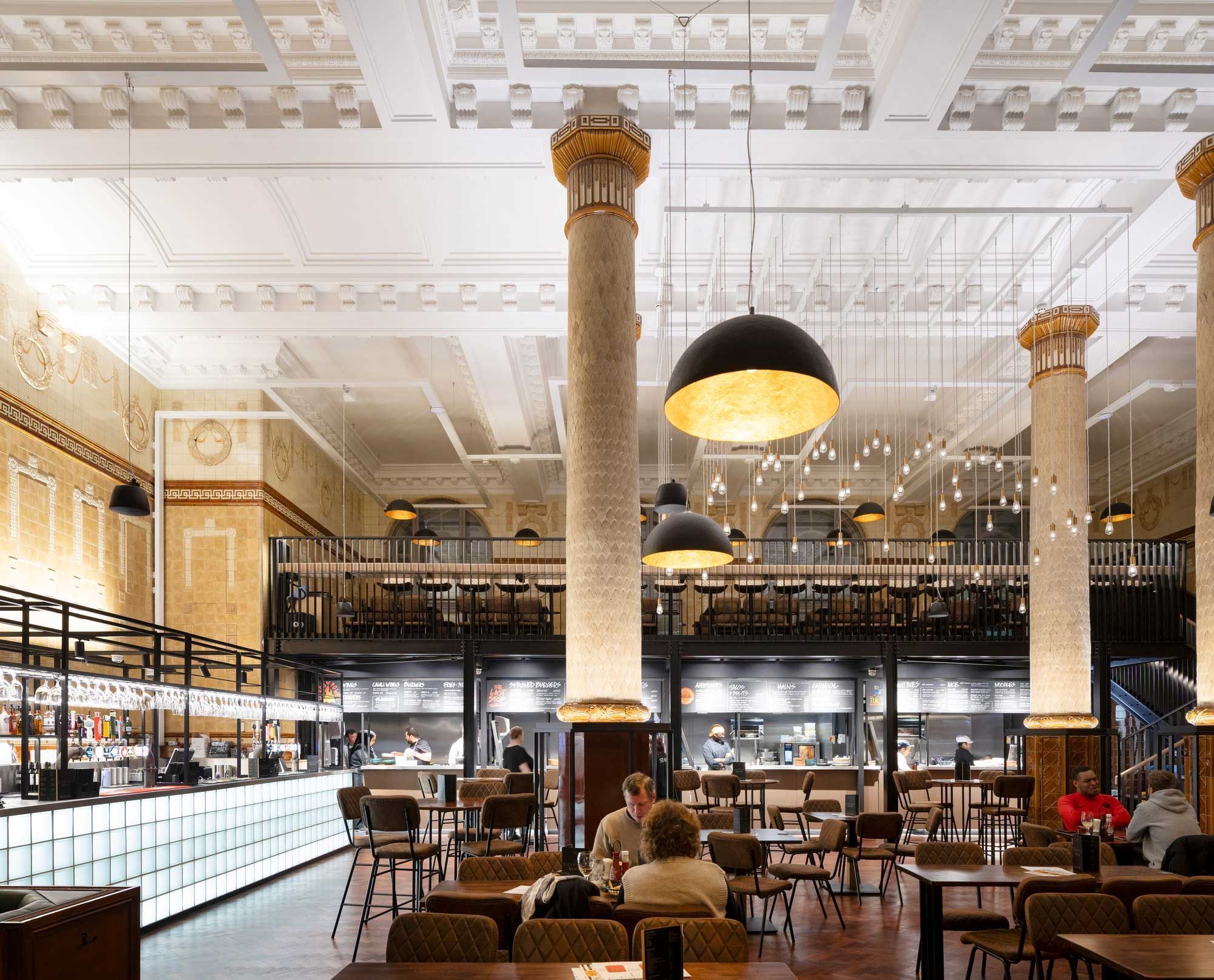 Historic Egyptian room becomes a vibrant food hall | BDP